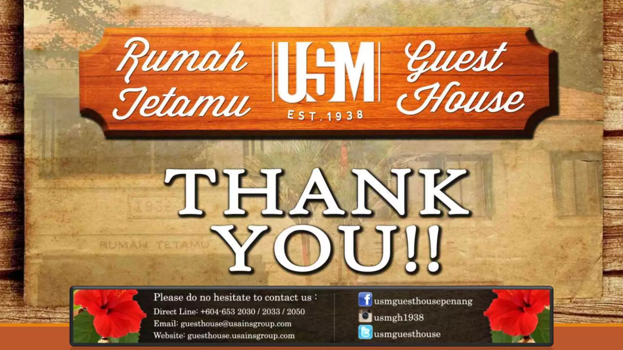 Usm Guesthouse Guest Brochure 2017 | PPTX