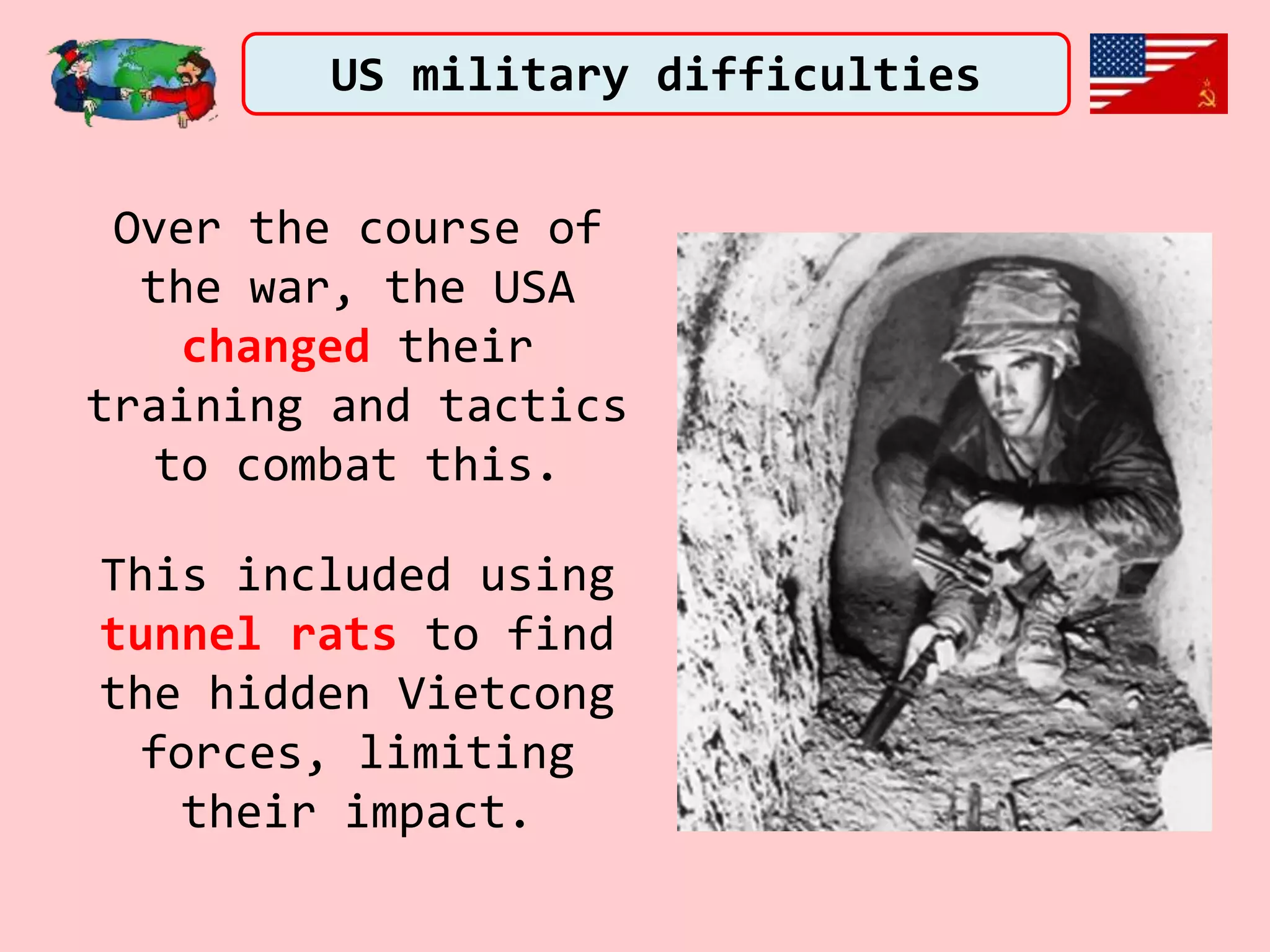 Reasons the USA lost the Vietnam War - US military difficulties | PPTX ...