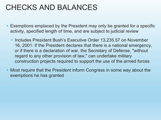 Us military exemptions from environmental permitting and regulation | PPTX