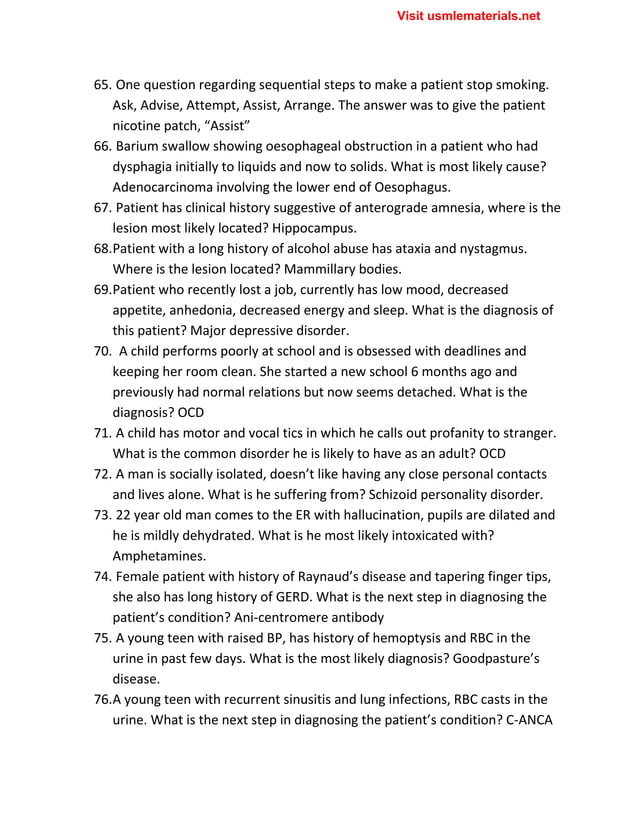 Usmle step 2 ck recalls 2021 [dr notes.com] | PDF