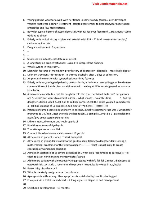 Usmle step 2 ck recalls 2021 [dr notes.com] | PDF