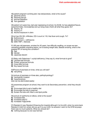 Usmle step 2 ck september 2020 recalls (dr notes.com) | PDF