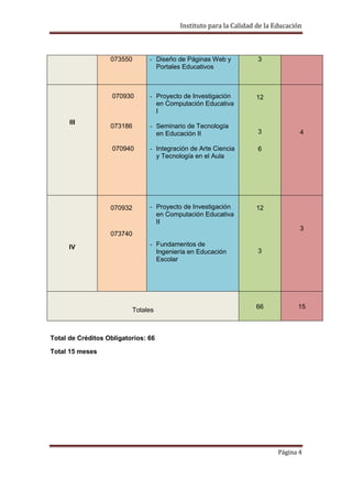 Usmp plan de estudios maestria mencion en informatica y tecnologia ...