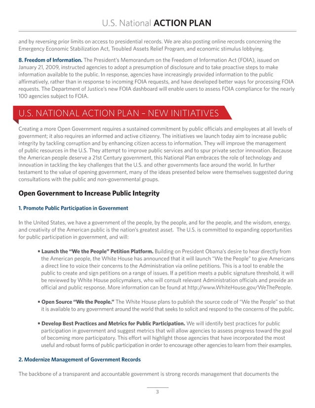 OGP Action Plan U.S.A. | PDF