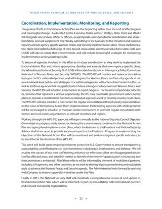 US National Action Plan on Women Peace and Security | PDF