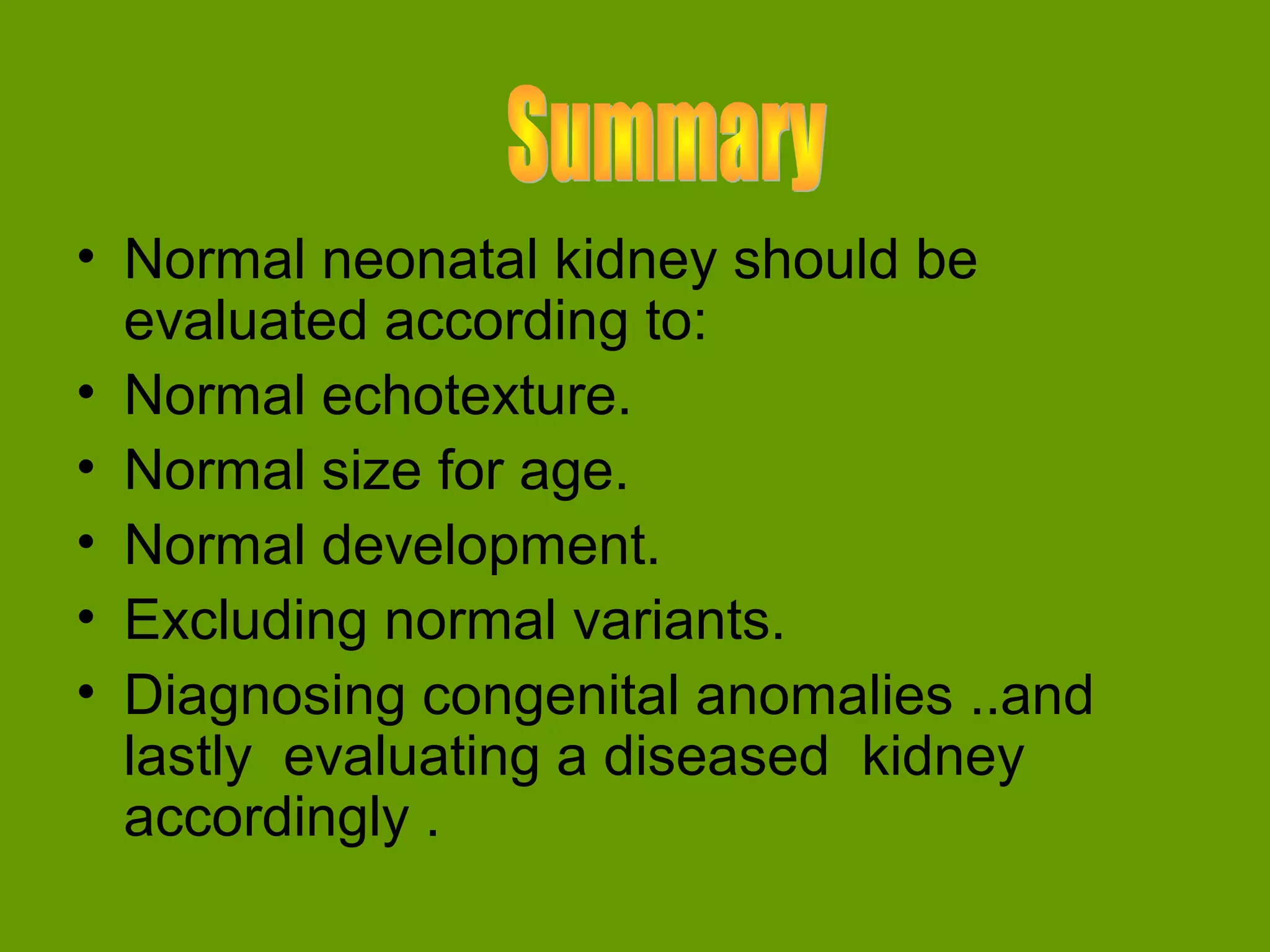 Us neonatal kidney | PPT