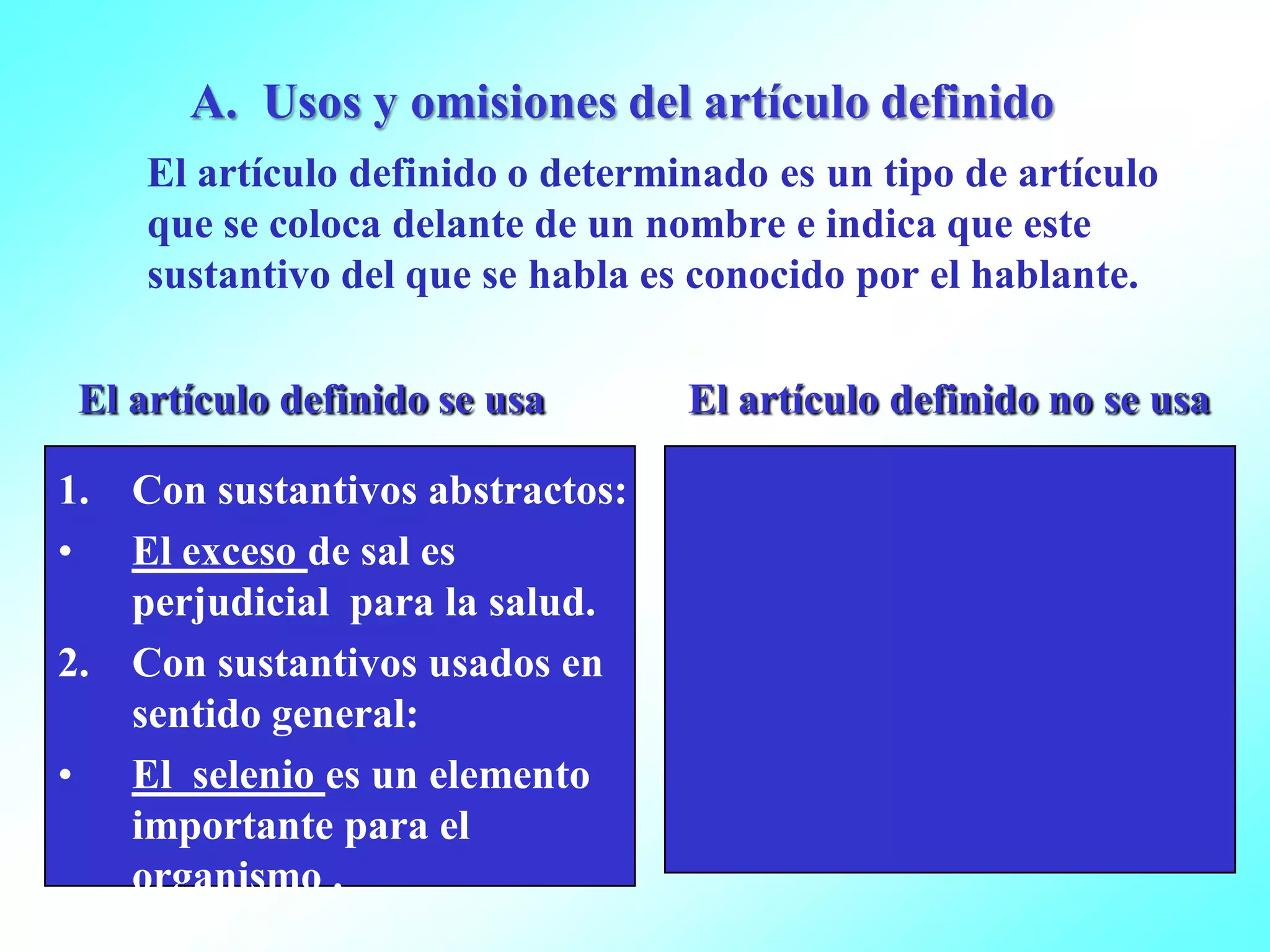 Uso de-los-articulos-definidos-e-indefinidos1 | PDF