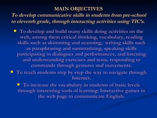 Tic`s for learning English | PPT