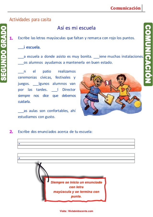 Hojas De Trabajo De Puntuación Para Primer Grado Los Dos Puntos Para