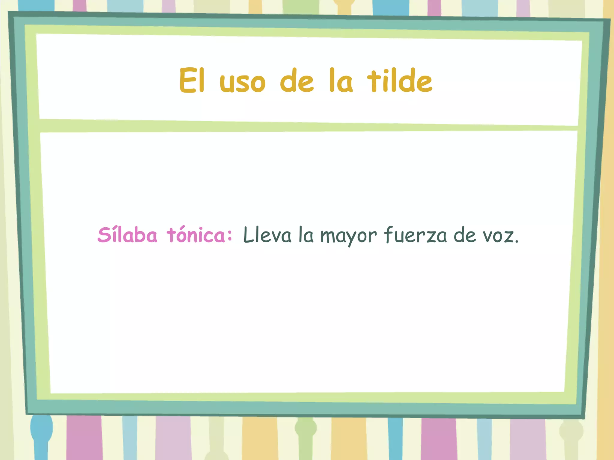 Uso tilde | PPT