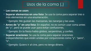 Uso coma.pptx ,,,,,,,,,,,,,,,,,,,,,,,,,,,, | PPTX