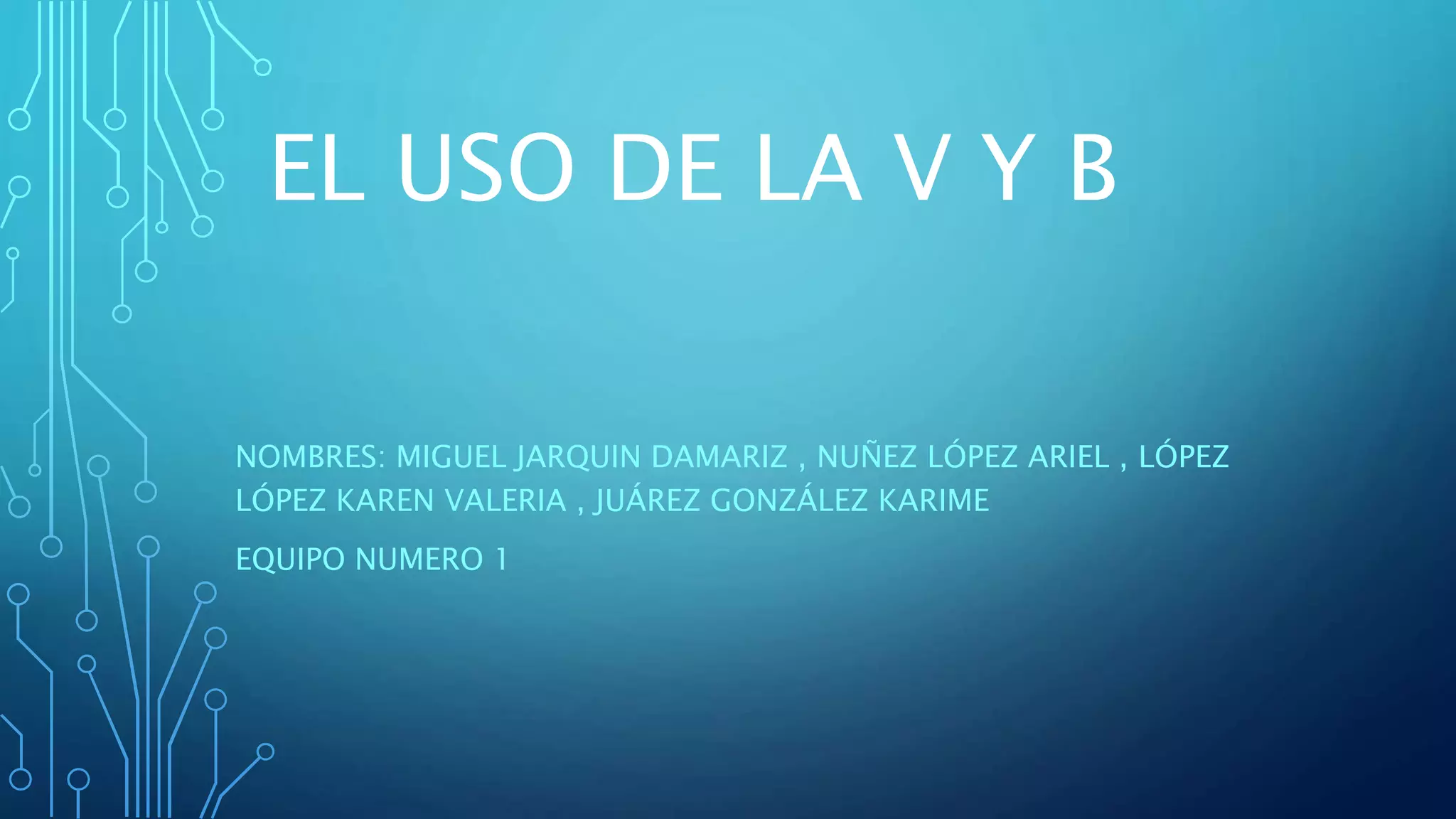 Uso correcto de la v & b | PPTX