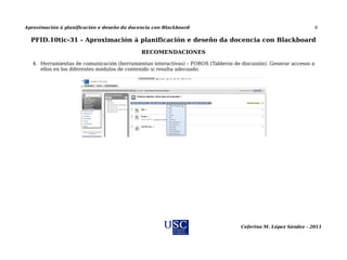 Uso de Blackboard. Presentacion | PDF