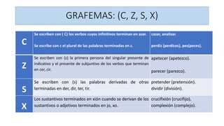 Uso de b, v, c, z, ... | PPTX