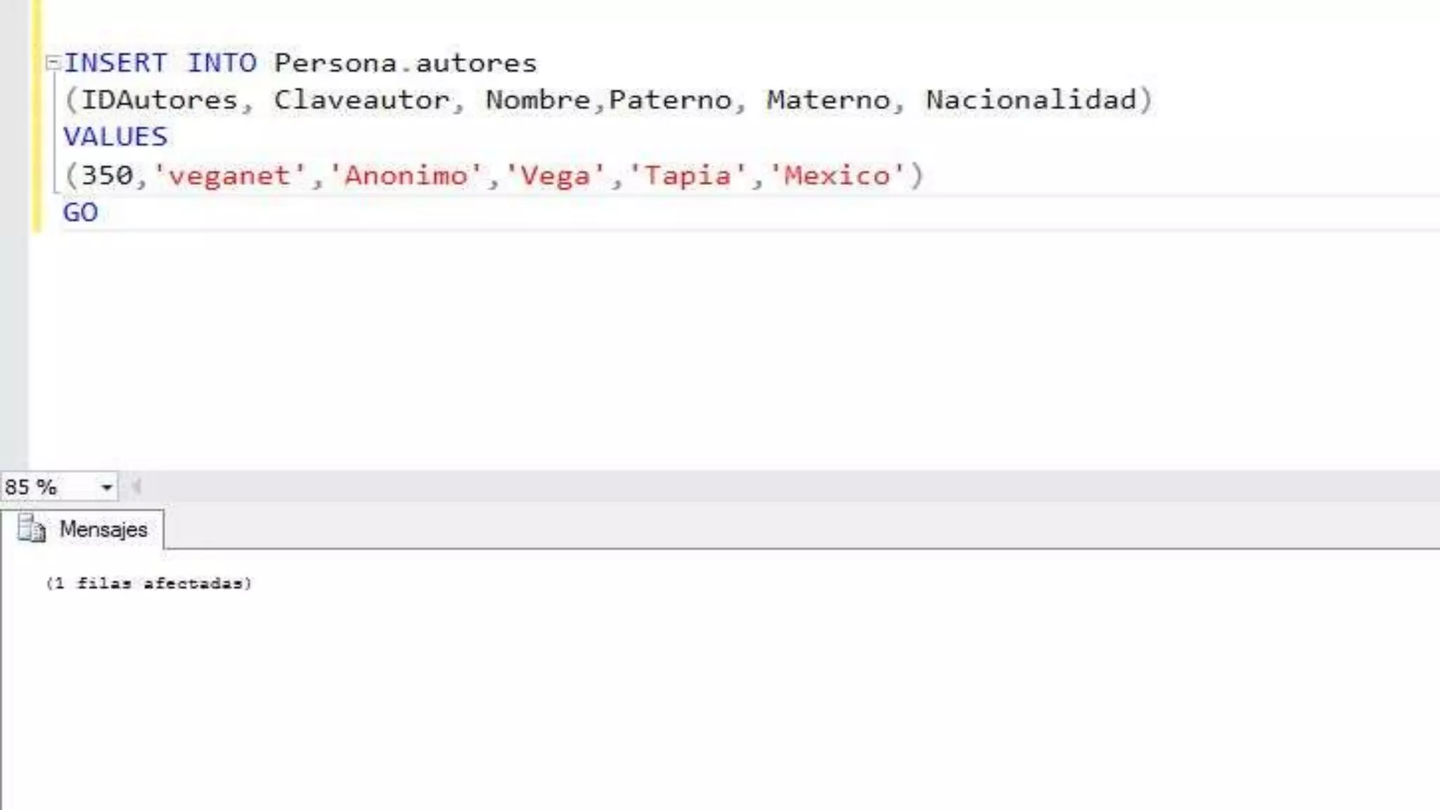 Uso de comandos insert, update y delete en bases de datos de sql server | PPT