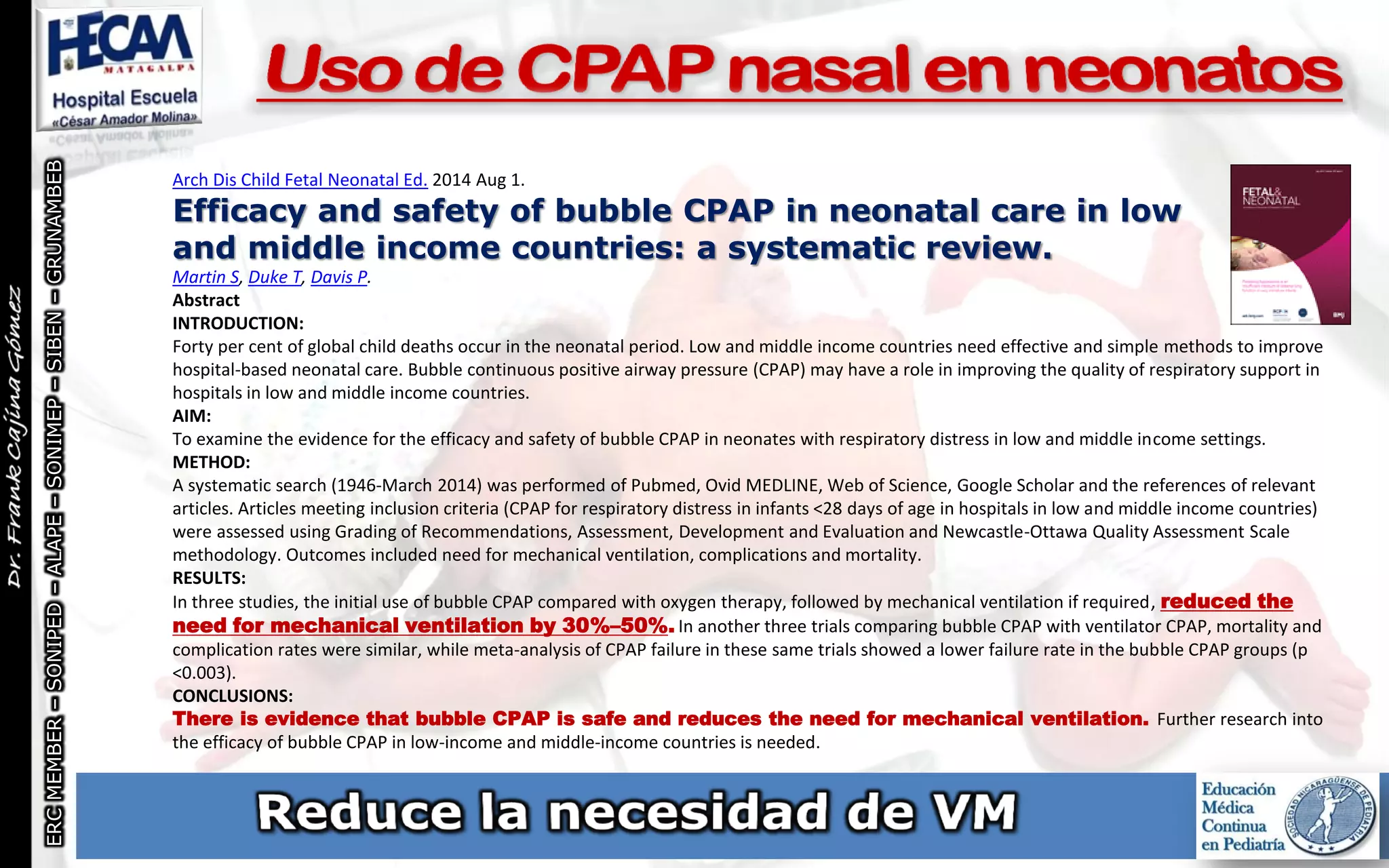 Uso de cpapn en neonatos | PDF