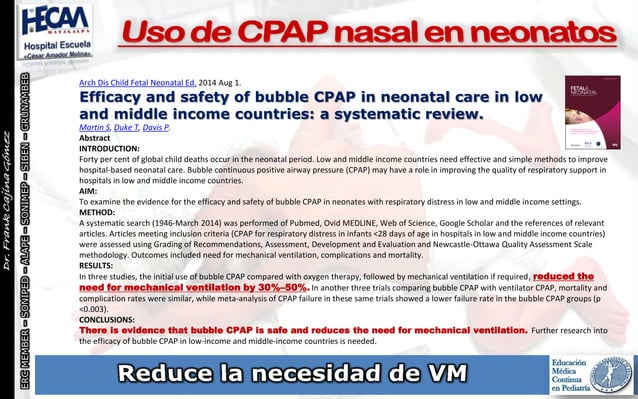 Uso de cpapn en neonatos | PDF