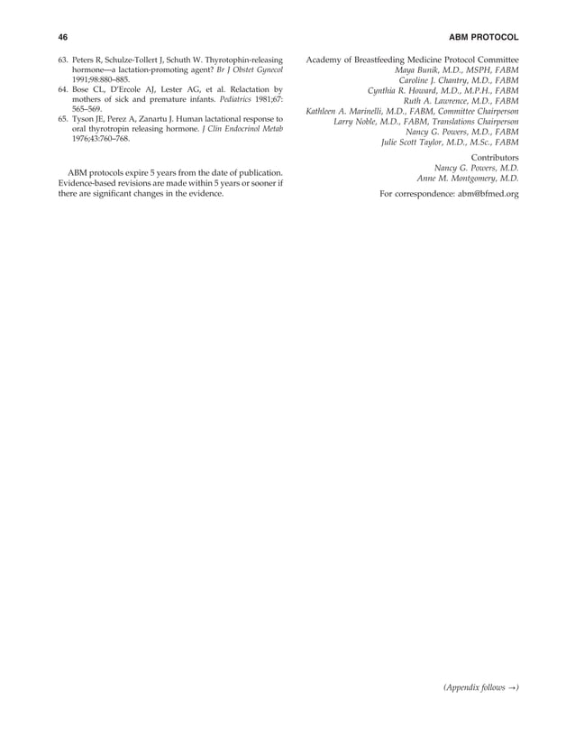 Uso de galactogogos | PDF