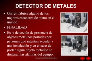 Seguridad de Instalaciones :Uso de garret y cacheo en controles de ...