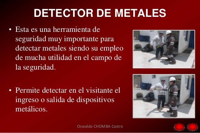 Seguridad de Instalaciones :Uso de garret y cacheo en controles de ac…