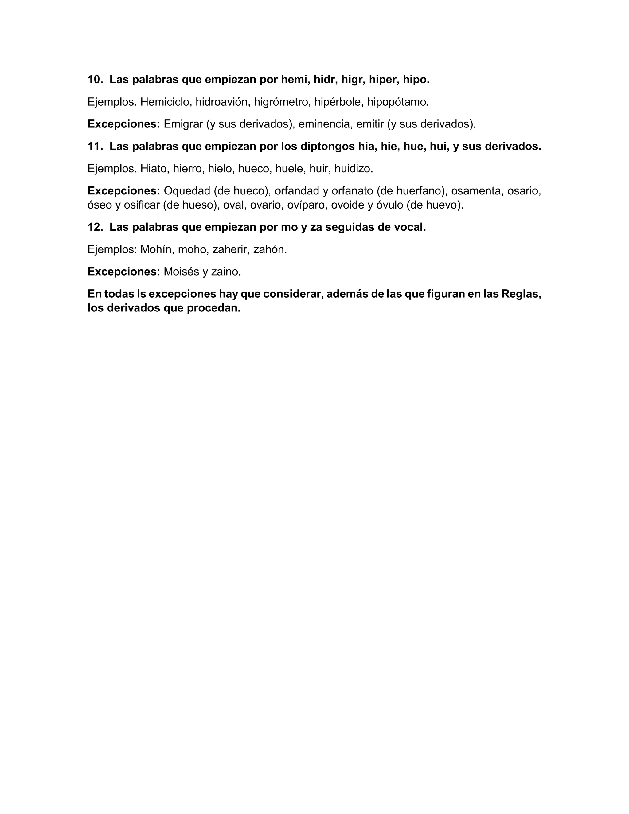 USO DE GRAFIAS.docx Se escriben con H las palabras que empiezan por HUM ...