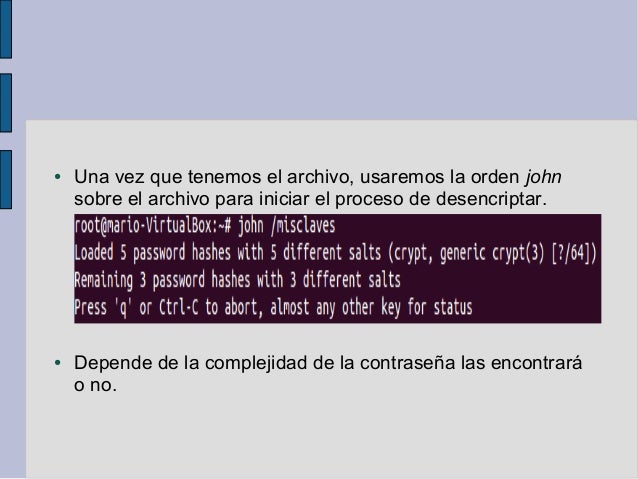 Manual de uso de john the ripper - lasopastaff
