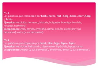 Uso de la H | PPTX