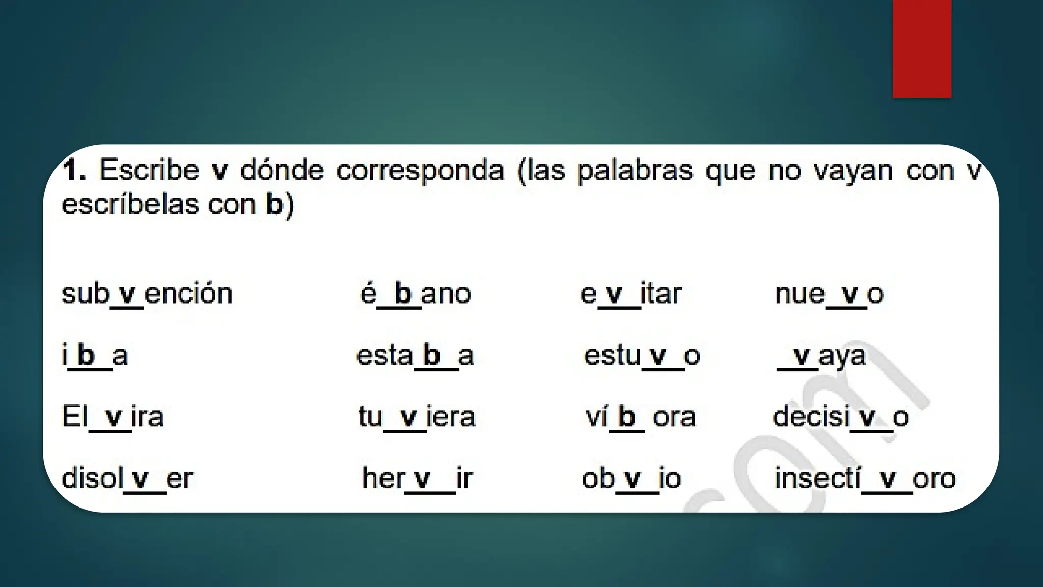Reglas ortográficos sobre el uso de la B, V y H.pptx