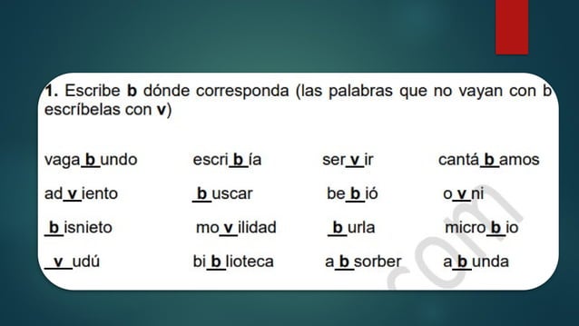 Reglas ortográficos sobre el uso de la B, V y H.pptx