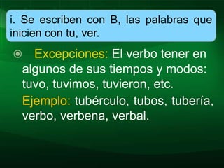 Uso de la b y v | PPTX