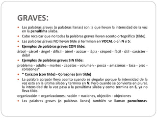 Uso de la coma, clasificación y acentuación de las palabras | PPTX