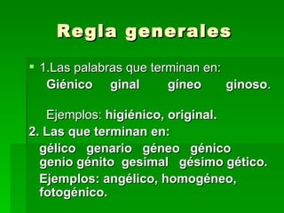 Uso de la g | PPT