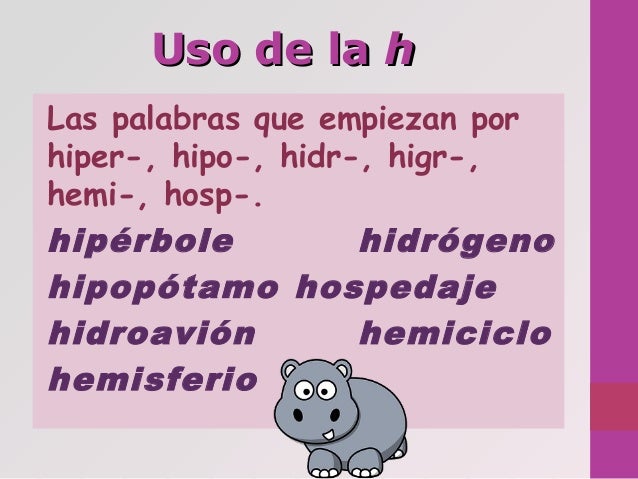 Palabras Que Empiecen Con H