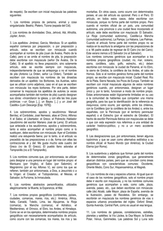 Uso de la mayúscula | DOC