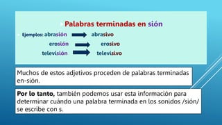USO DE LA S EN PALABRAS en sivo y siva.pptx