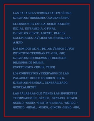 Uso de las letras | DOCX
