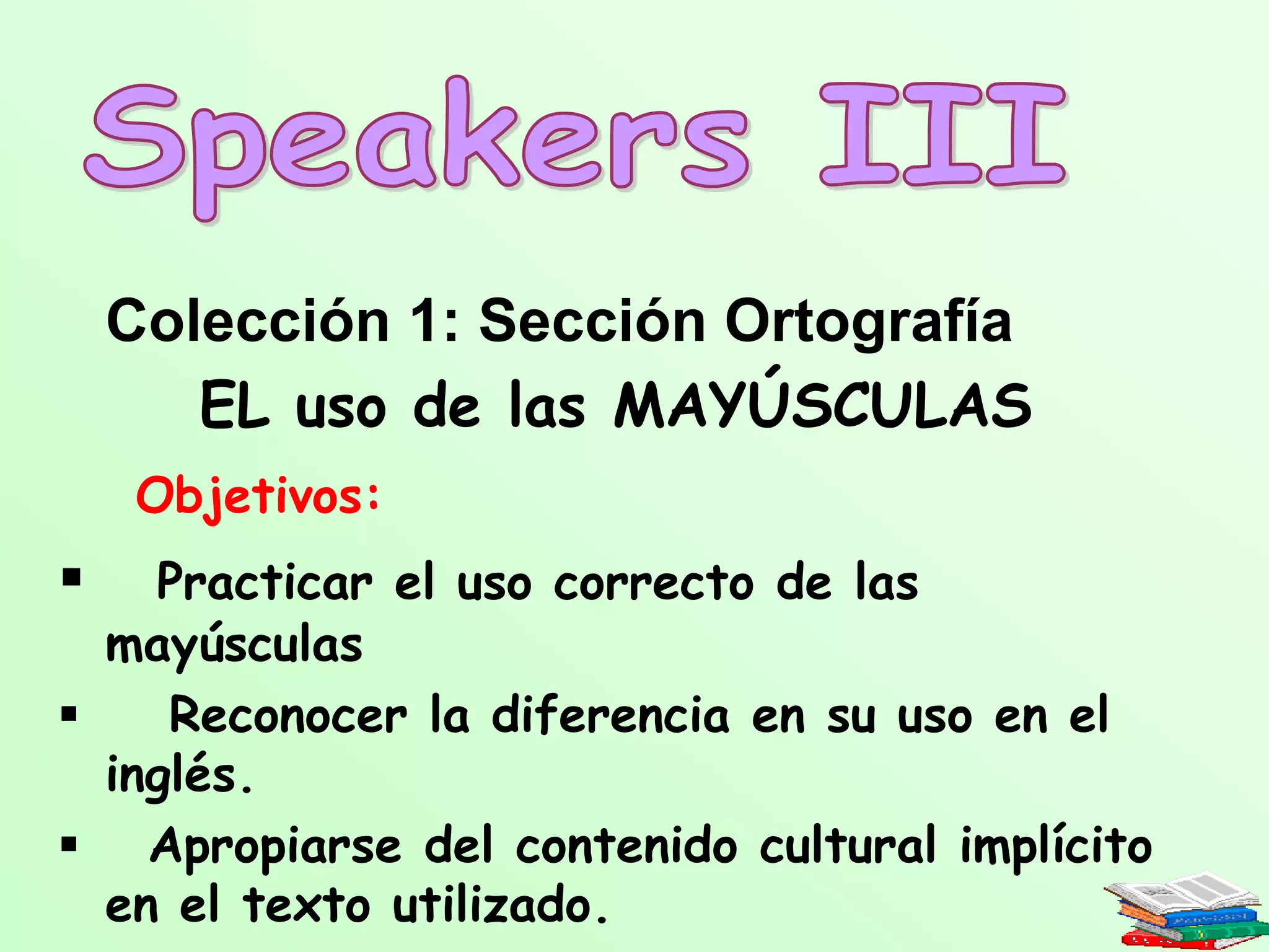 Uso de las mayusculas clase practica | PPTX