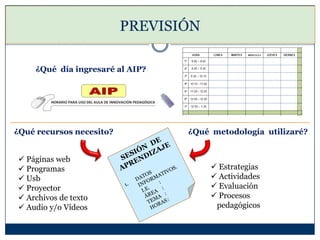 ingreso al AIP | PPTX