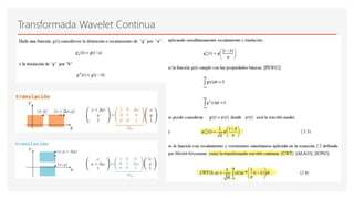 Uso de la transformada wavelet | PPTX
