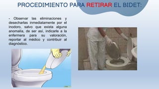USO CORRECTO DEL BIDET Y PATO EN PACIENTES HOSPITALIZADOS | PDF