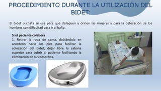 USO CORRECTO DEL BIDET Y PATO EN PACIENTES HOSPITALIZADOS | PDF