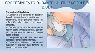 USO CORRECTO DEL BIDET Y PATO EN PACIENTES HOSPITALIZADOS | PDF