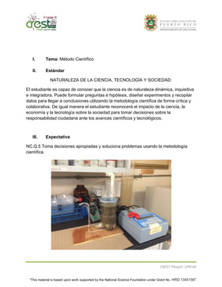 Uso del biofiltro de arena metodo cientifico | DOCX