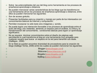 Uso del Blog: Ventajas y Desventajas | PPSX