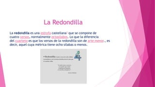 Uso del Cuarteto y la Redondilla La Copla | PPTX