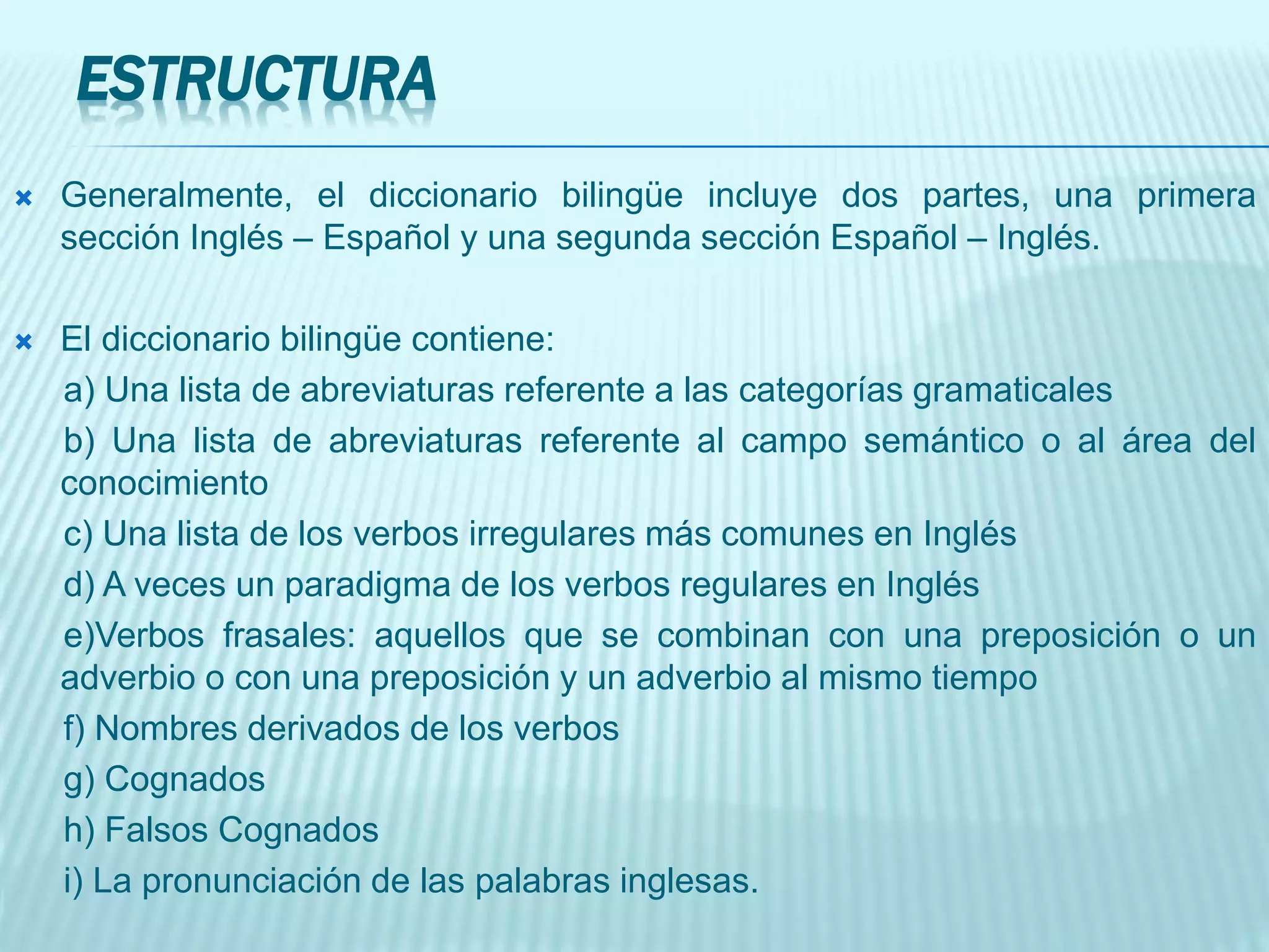 Uso del diccionario | PPT