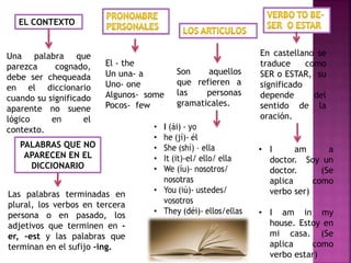 Uso del diccionario | PPTX