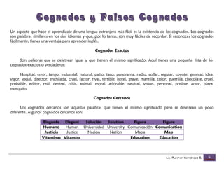 Uso del diccionario, cognados y afijos | PDF