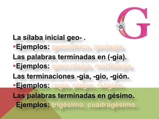 Uso de letras | PPTX