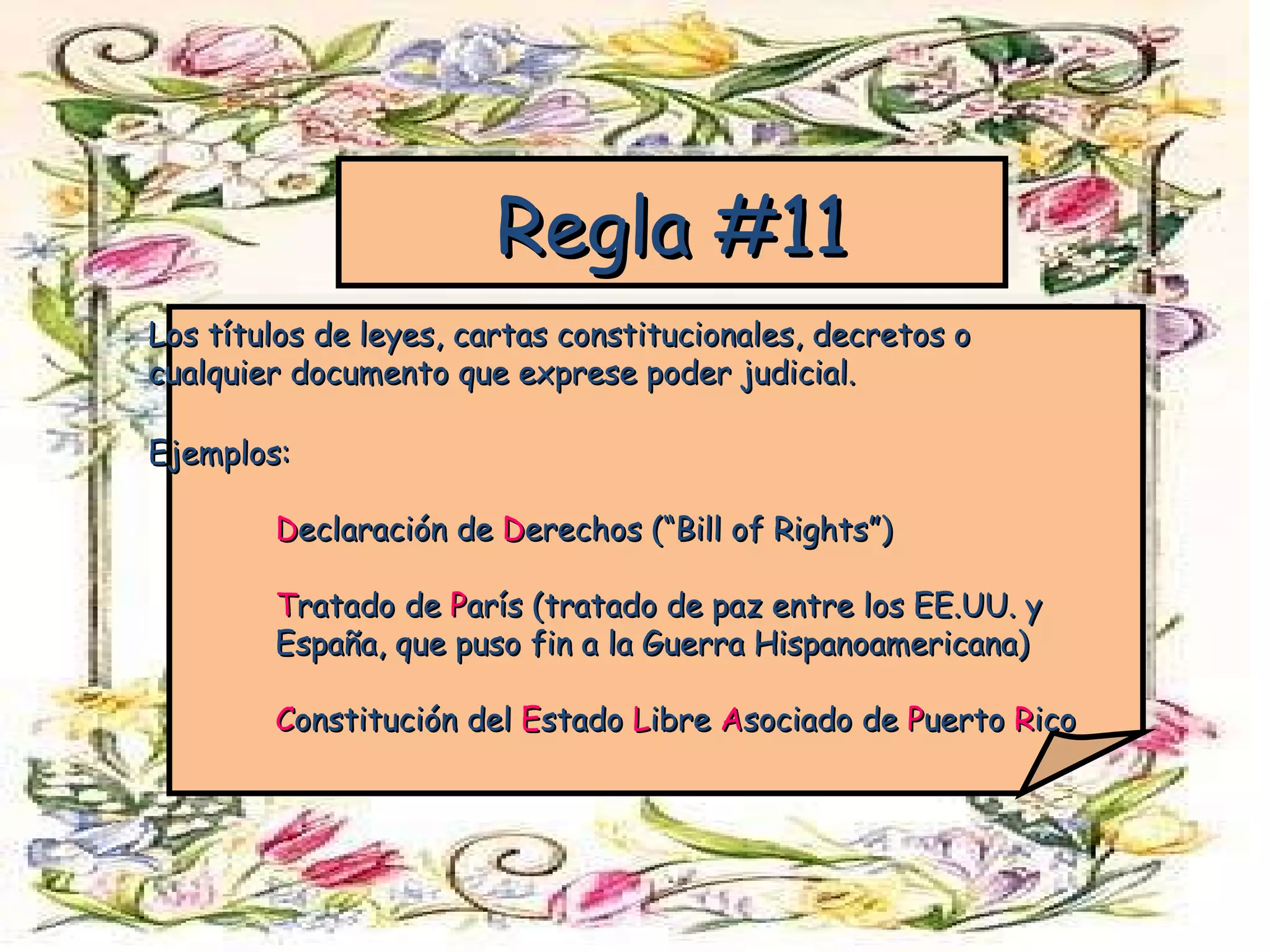 Uso de letras mayusculas | PPS